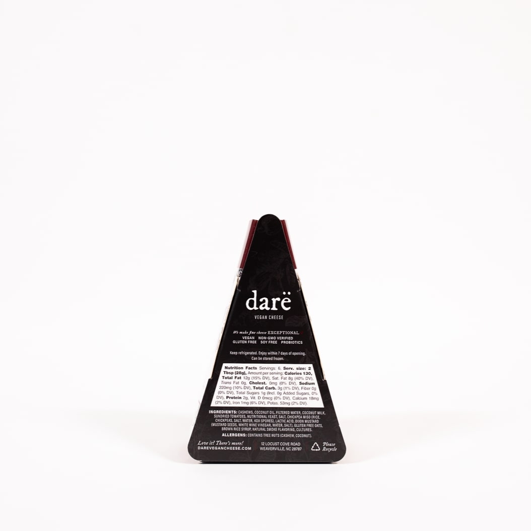 Smoked Cheddar- Vegan Cheddar Cheese Wedge (Lactose Free) – Darë Vegan ...